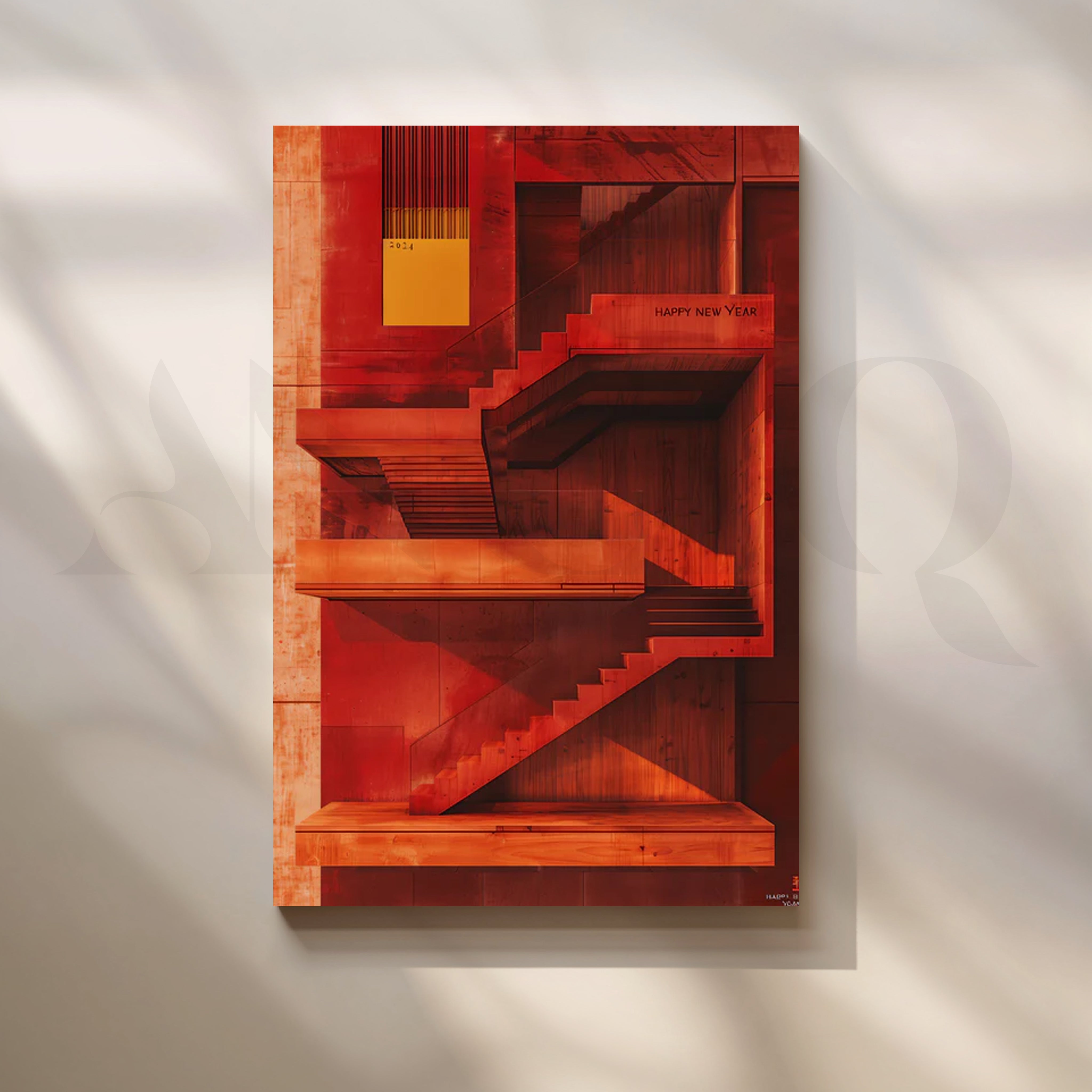Modern Abstract Staircase Poster